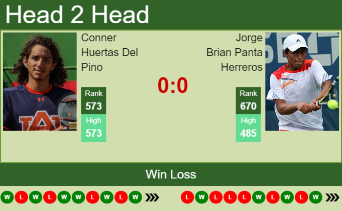 H2H, PREDICTION Conner Huertas Del Pino vs Jorge Brian Panta Herreros | Coquimbo Challenger odds ...