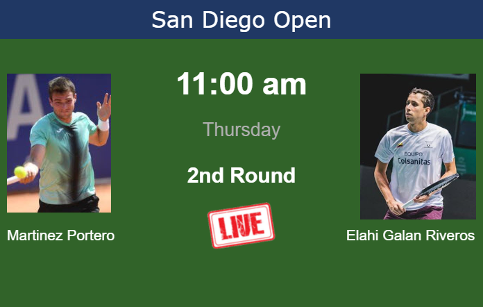How to watch Martinez Portero vs. Elahi Galan Riveros on live streaming in San Diego on Thursday ...