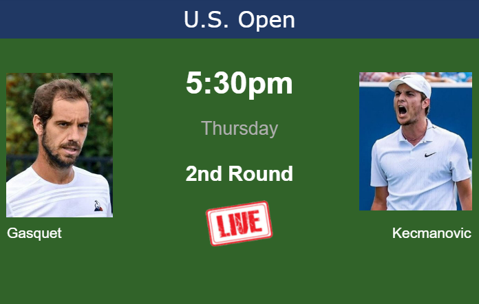 How to watch Gasquet vs. Kecmanovic on live streaming at the U.S. Open ...