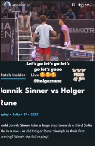 Holger Rune's sister Alma happy after her broher reached the Sofia ...