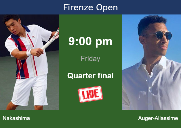 How to watch Nakashima vs. Auger-Aliassime on live streaming in ... How to watch Nakashima vs. Auger-Aliassime on live streaming in ...