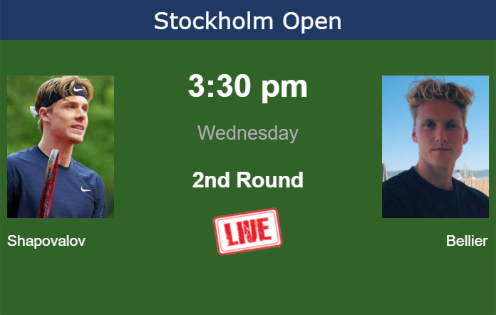 How to watch Shapovalov vs. Bellier on live streaming in Stockholm on Wednesday - Tennis Tonic ...