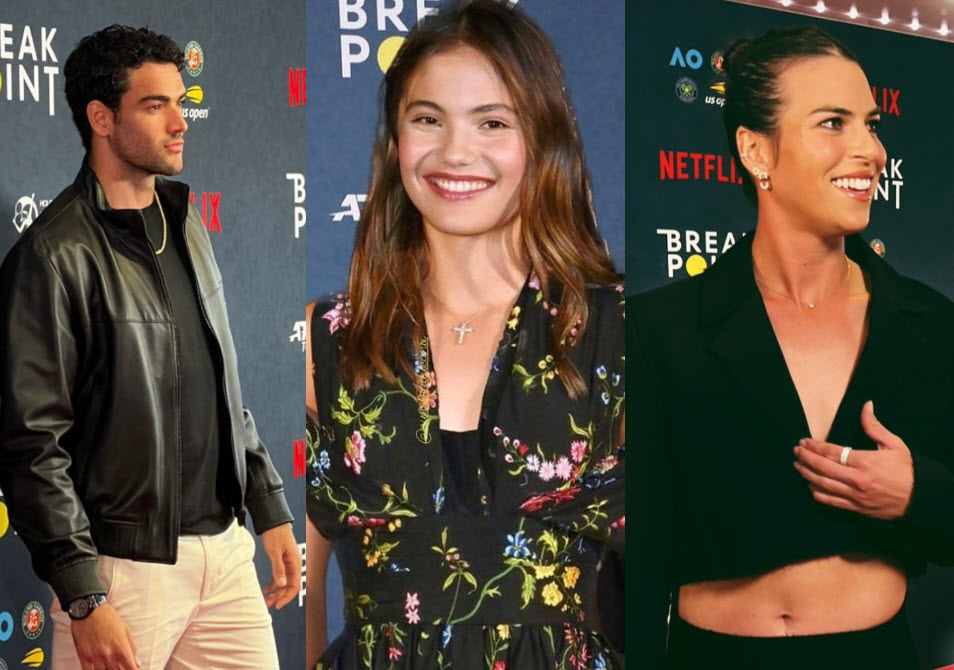 NETFLIX. Raducanu, Tomljanovic, Berrettini shine on the red carpet ...