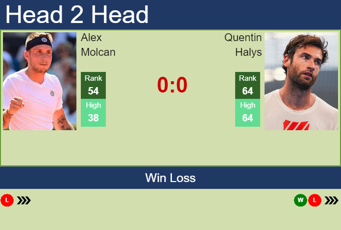 H2H, PREDICTION Alex Molcan vs Quentin Halys | Auckland odds, preview, pick - Tennis Tonic ...