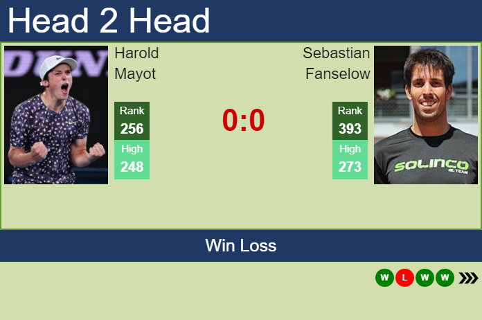 H2H, PREDICTION Harold Mayot vs Sebastian Fanselow | Oeiras 2 Challenger odds, preview, pick ...