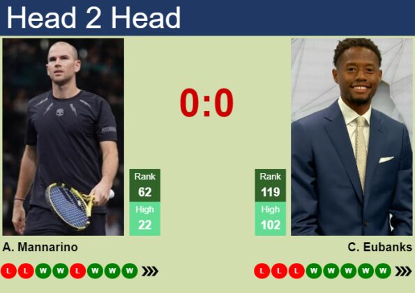 H2H, prediction of Adrian Mannarino vs Christopher Eubanks in Miami with odds, preview, pick ...