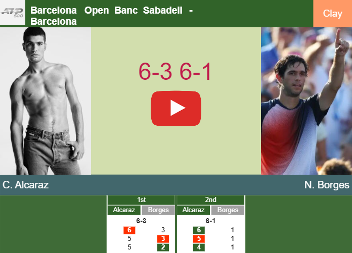 Unforgiving Carlos Alcaraz brushes past Borges in the 2nd round to set up a battle vs Bautista ...