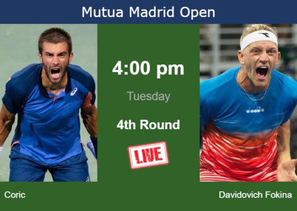 How to watch Coric vs. Davidovich Fokina on live streaming in Madrid on Tuesday - Tennis Tonic ...