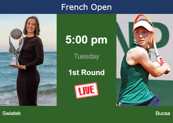 How to watch Swiatek vs. Bucsa on live streaming at the French Open on Tuesday - Tennis Tonic ...