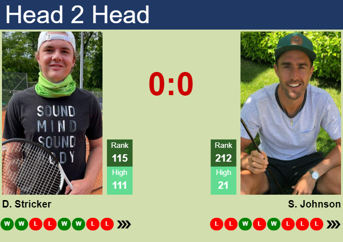 H2H, prediction of Dominic Stricker vs Steve Johnson in Wimbledon with odds, preview, pick ...