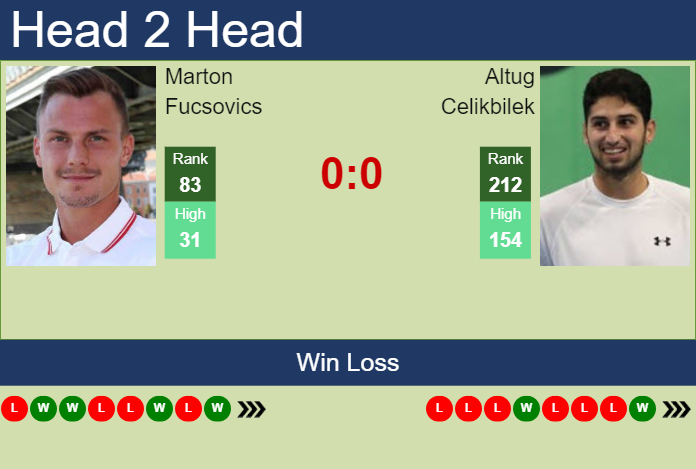 H2H, prediction of Marton Fucsovics vs Altug Celikbilek in Stuttgart with odds, preview, pick ...