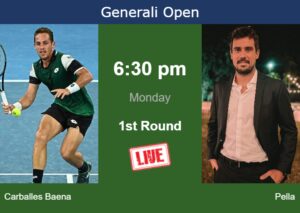 How to watch Carballes Baena vs. Pella on live streaming in Kitzbuhel on Monday - Tennis Tonic ...