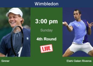 How to watch Sinner vs. Elahi Galan Riveros on live streaming in Wimbledon on Sunday - Tennis ...