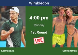 How to watch Kecmanovic vs. Schwartzman on live streaming in Wimbledon on Monday - Tennis Tonic ...