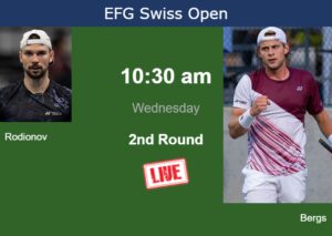 How to watch Rodionov vs. Bergs on live streaming in Gstaad on Wednesday - Tennis Tonic - News ...