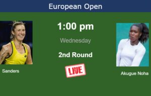 How to watch Sanders vs. Akugue Noha on live streaming in Hamburg on Wednesday - Tennis Tonic ...