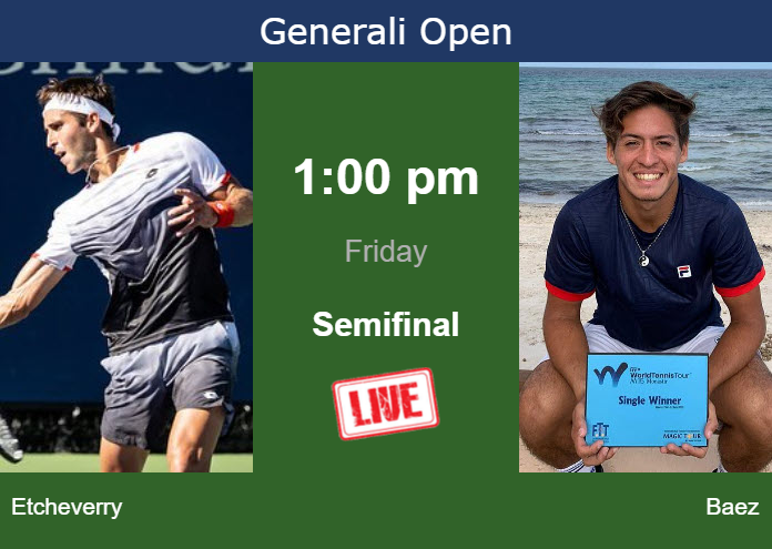 How to watch Etcheverry vs. Baez on live streaming in Kitzbuhel on Friday - Tennis Tonic - News ...