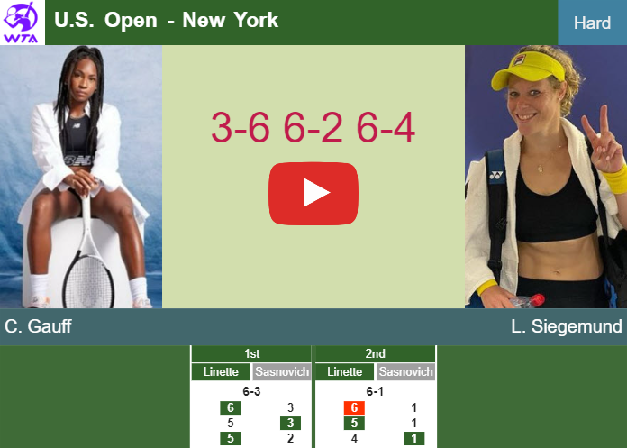 Coco Gauff gets by Siegemund in the 1st round to battle vs Andreeva. HIGHLIGHTS, INTERVIEW - U.S ...