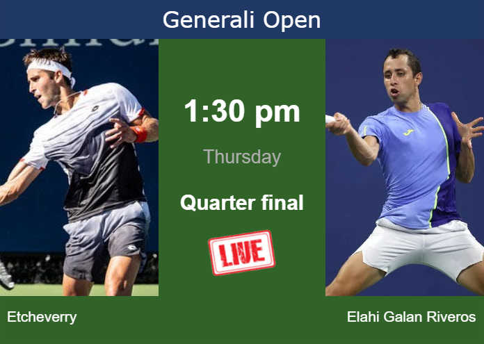 How to watch Etcheverry vs. Elahi Galan Riveros on live streaming in Kitzbuhel on Thursday ...