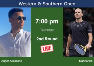 How to watch Auger-Aliassime vs. Mannarino on live streaming in Cincinnati on Tuesday - Tennis ...