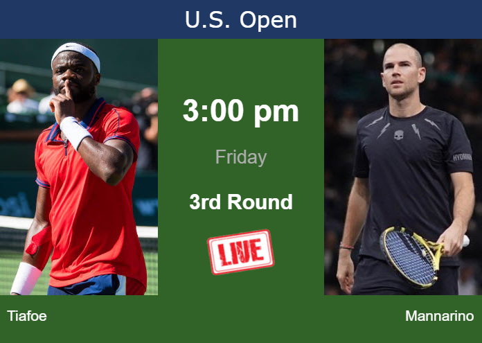 How to watch Tiafoe vs. Mannarino on live streaming at the U.S. Open on Friday - Tennis Tonic ...