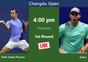 How to watch Elahi Galan Riveros vs. Kotov on live streaming in Chengdu on Thursday - Tennis ...