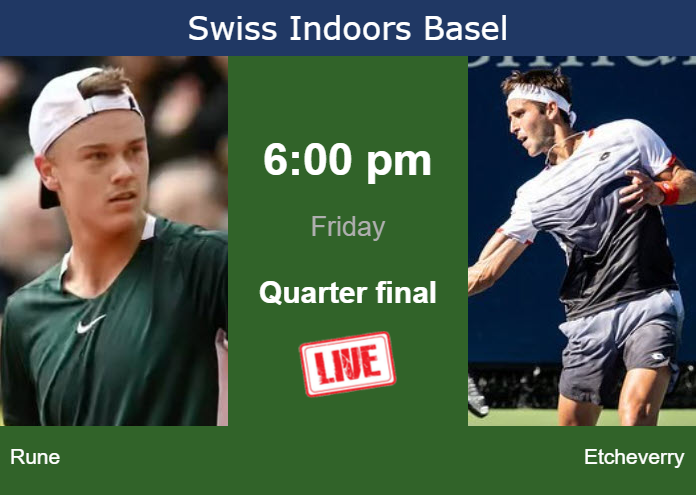 How to watch Rune vs. Etcheverry on live streaming in Basel on Friday - Tennis Tonic - News ...