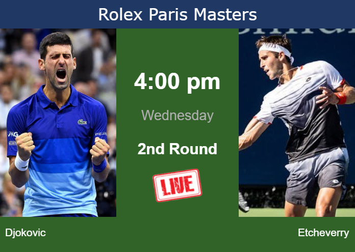 How to watch Djokovic vs. Etcheverry on live streaming in Paris on Wednesday - Tennis Tonic ...