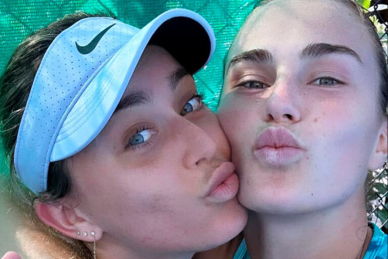Paula Badosa and Aryna Sabalenka display their playful side in ...