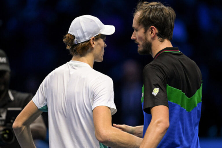 Daniil Medvedev talks about his previous matches vs. Jannik Sinner ahead of their Australian ...