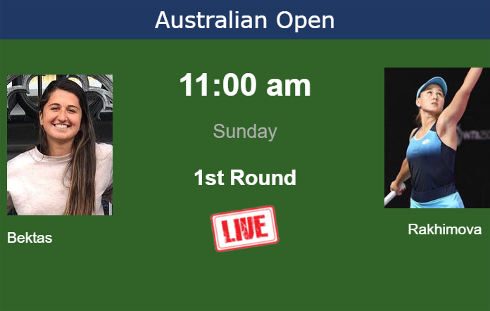 How to watch Bektas vs. Rakhimova on live streaming at the Australian Open on Sunday - Tennis ...