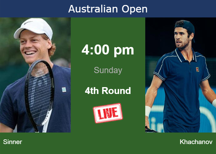 How to watch Sinner vs. Khachanov on live streaming at the Australian Open on Sunday - Tennis ...