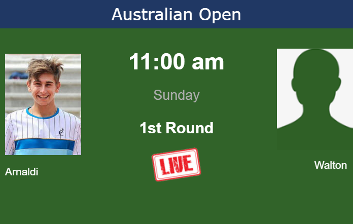 How to watch Arnaldi vs. Walton on live streaming at the Australian Open on Sunday - Tennis ...