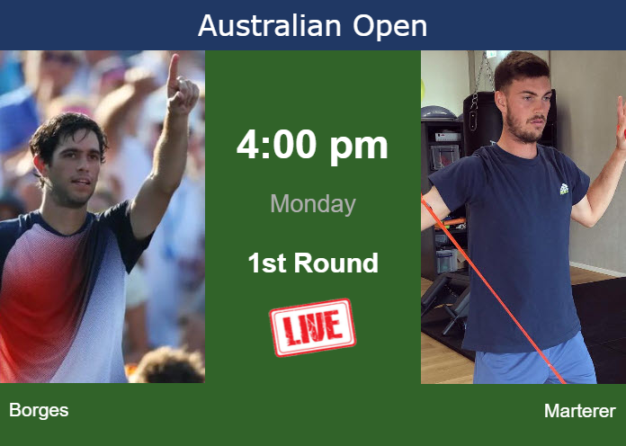 How to watch Borges vs. Marterer on live streaming at the Australian Open on Monday - Tennis ...