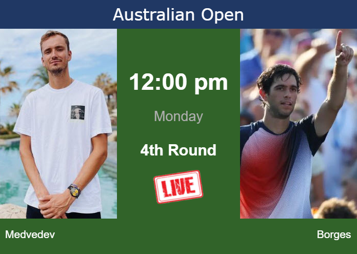 How to watch Medvedev vs. Borges on live streaming at the Australian Open on Monday - Tennis ...