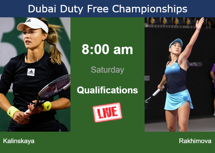 How to watch Kalinskaya vs. Rakhimova on live streaming in Dubai on Saturday - Tennis Tonic ...