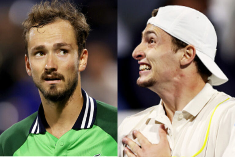 Daniil Medvedev reacts after losing in the Dubai semifinal to Ugo Humbert - Tennis Tonic - News ...
