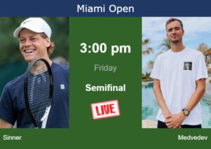 How to watch Sinner vs. Medvedev on live streaming in Miami on Friday - Tennis Tonic - News ...
