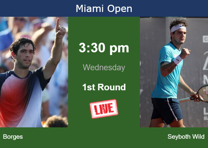 How to watch Borges vs. Seyboth Wild on live streaming in Miami on Wednesday - Tennis Tonic ...