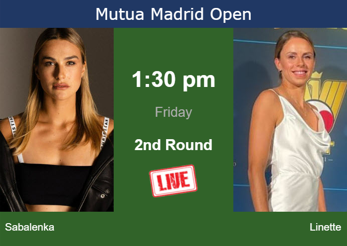 How to watch Sabalenka vs. Linette on live streaming in Madrid on Friday - Tennis Tonic - News ...