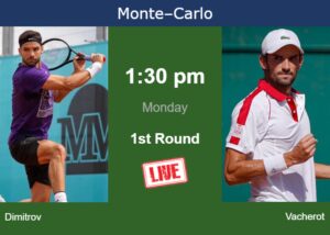 How to watch Dimitrov vs. Vacherot on live streaming in Monte-Carlo on Monday - Tennis Tonic ...