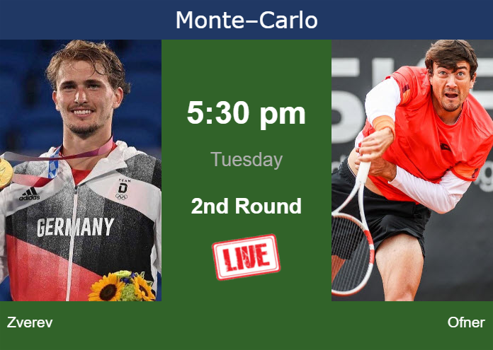 How to watch Zverev vs. Ofner on live streaming in Monte-Carlo on Tuesday - Tennis Tonic - News ...