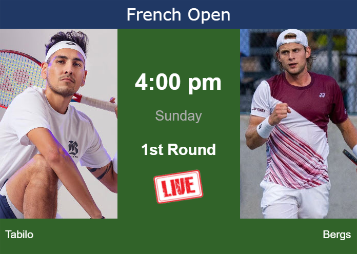 How to watch Tabilo vs. Bergs on live streaming at the French Open on Sunday - Tennis Tonic ...