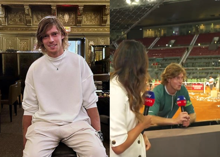 Rublev reveals he was so sick he had to eat baby food in the 1st week ...