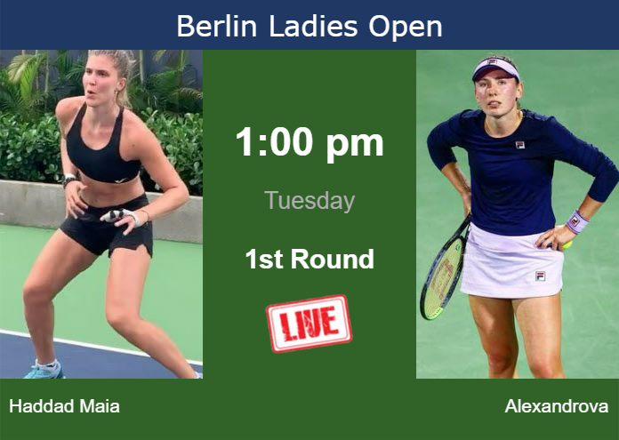 How to watch Haddad Maia vs. Alexandrova on live streaming in Berlin on Tuesday - Tennis Tonic ...