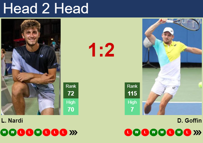 H2H, prediction of Luca Nardi vs David Goffin in Hertogenbosch with odds, preview, pick | 10th ...
