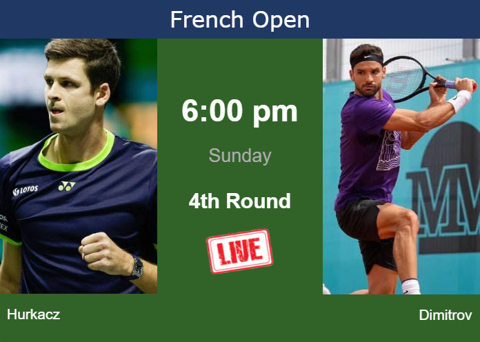 How to watch Hurkacz vs. Dimitrov on live streaming at the French Open on Sunday - Tennis Tonic ...