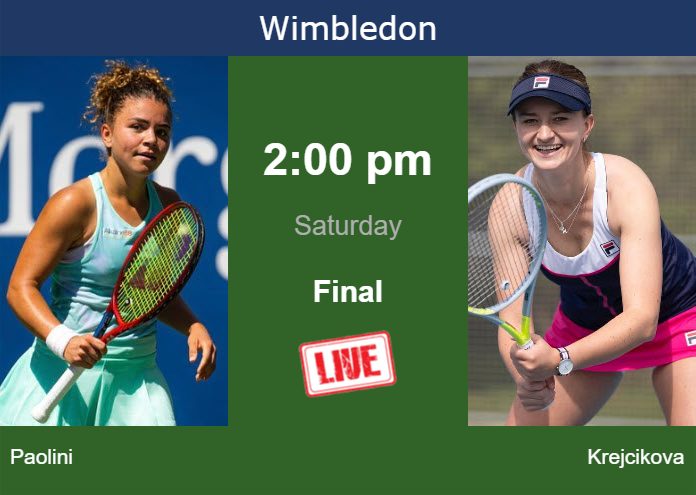 How to watch Paolini vs. Krejcikova on live streaming in Wimbledon on Saturday - Tennis Tonic ...