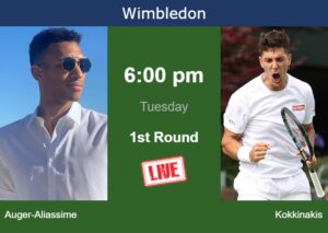 How to watch Auger-Aliassime vs. Kokkinakis on live streaming in Wimbledon on Tuesday - Tennis ...
