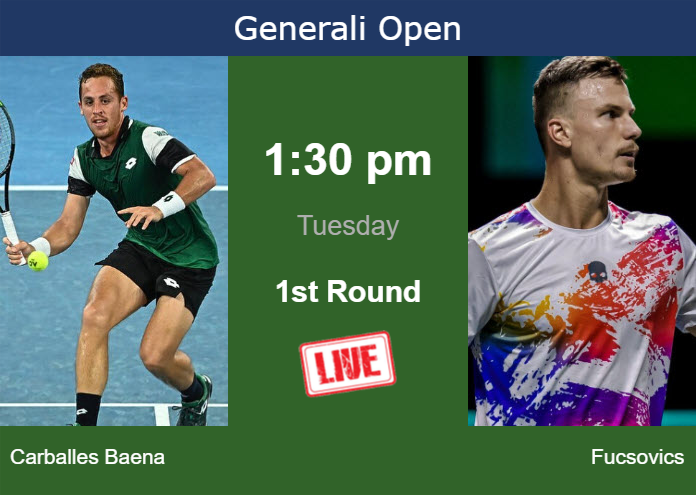 How to watch Carballes Baena vs. Fucsovics on live streaming in Kitzbuhel on Tuesday - Tennis ...
